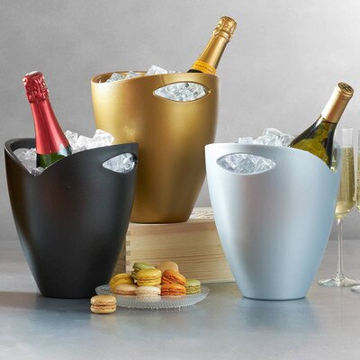 Pulltex Modern Ice Bucket Gold #36441 | Epic Products